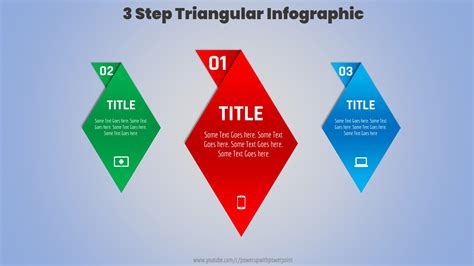 Download Powerpoint 3 Step Triangular Infographic Design 1 Powerup With Powerpoint
