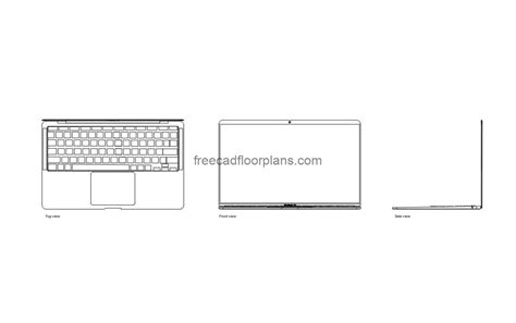 Macbook Air Free Cad Drawings