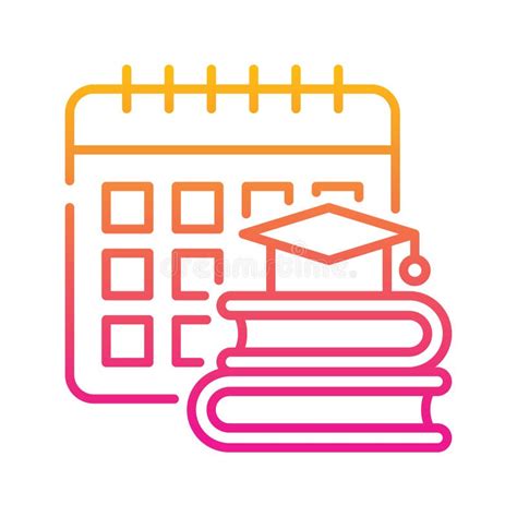 Academic Year Vector Gradient Icon Style Illustration Eps 10 File Stock Vector Illustration