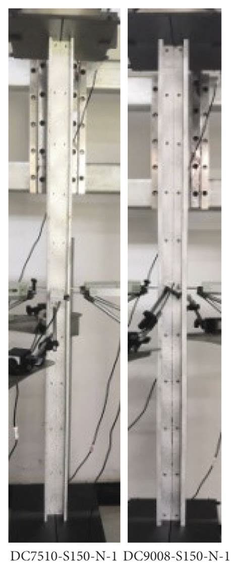 Buckling Modes Of Built Up Columns With The Nominal Length Of 1500 Mm Download Scientific