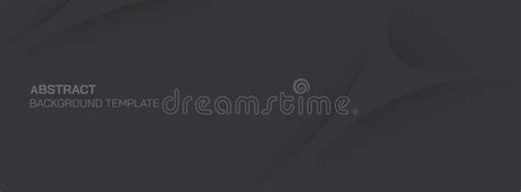 Abstract Dark Background Design With Curve Layers And Shadow Pattern Stock Vector