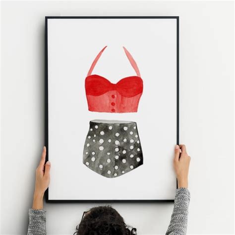 Bathing Suit Art Etsy