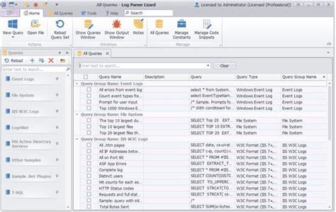 Log Parser Lizard汉化版 V780 日志分析工具程序 软件志