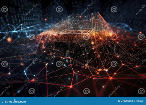 Computer Geometric Digital Connection Structure Business Inteligence Technology Background