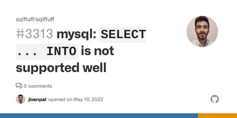 Mysql `select Into` Is Not Supported Well · Issue 3313 · Sqlfluff