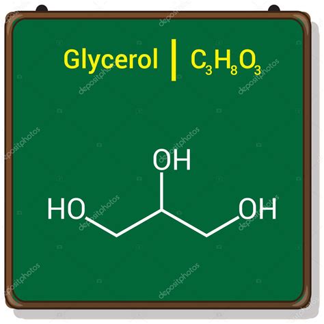 Estructura Química De Glicerol O Glicerina O Glicerina C3h8o3 2022