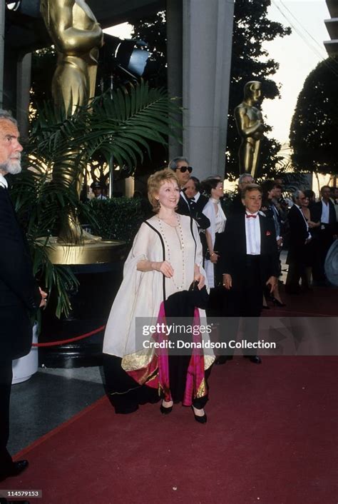 Actress Piper Laurie At Academy Awards In March 1987 In Los Angeles