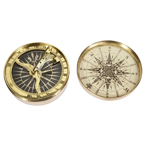Rare Nautical Compass And Sundial Together England First Half Of 19th