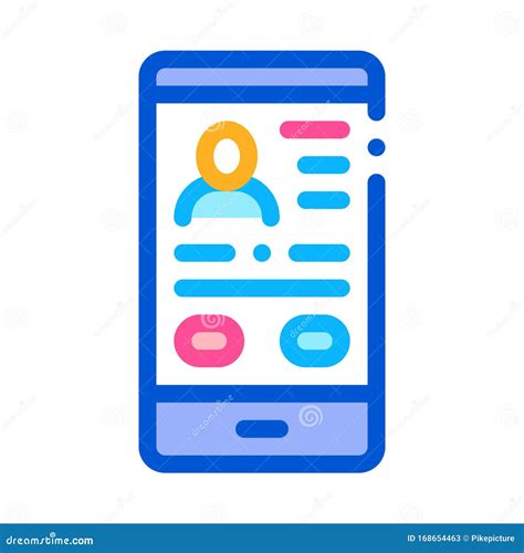 Profile Icon Vector Outline Illustration Stock Vector Illustration Of Outline Group 168654463