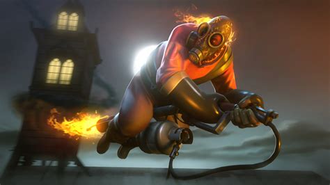 Flamethrower 1080p Team Fortress 2 Fan Art Pyro Hd Wallpaper