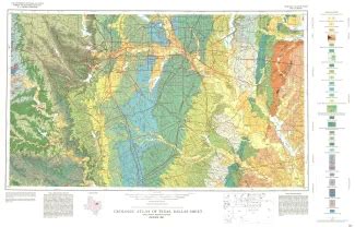 Geologic Atlas Of Texas Dallas Sheet Revised 1987 The Bureau Store