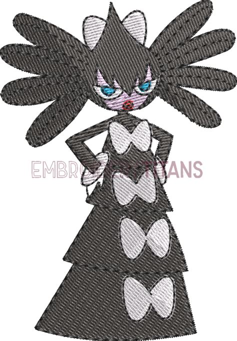 Gothitelle Pokemon Free Machine Embroidery Design Download In Pes Jef Vp3 Formats