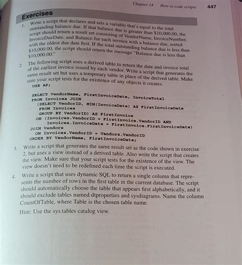 Solved Chapter 14 How To Code Scripts 447 Exercises 1 Write