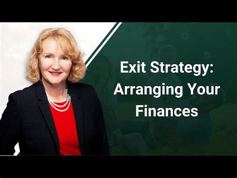 Exit Strategy Arranging Your Finances Hartley