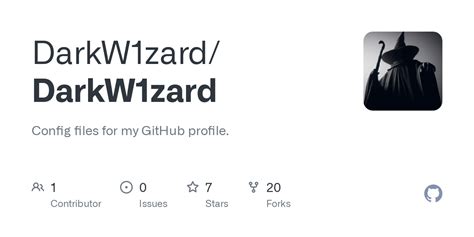 GitHub DarkW Zard DarkW Zard Config Files For My GitHub Profile