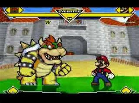 Mugen Bowser Vs Super Mario At Peachs Castle Youtube