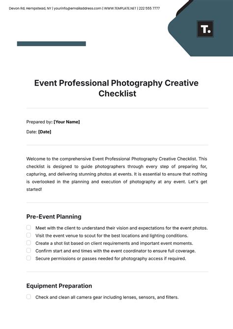 Free Event Checklist Templates Editable And Printable