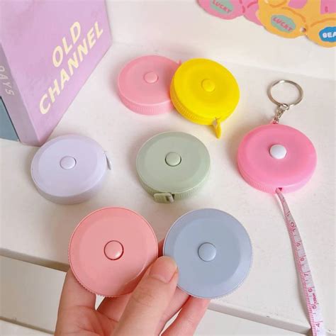 Portable Mini Retractable Soft Measuring Tape Measure Tape Tape Cute Stuff Tape（1 5m