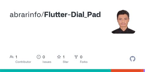 github abrarinfo flutter dial pad