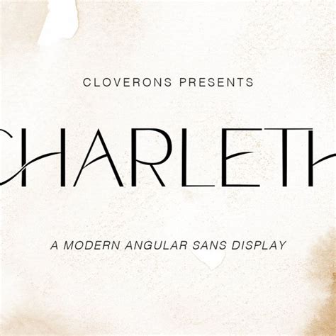 Charleth Angular Modern Sans Display A Sans Serif Font By Cloverons Modern Serif Sans Serif