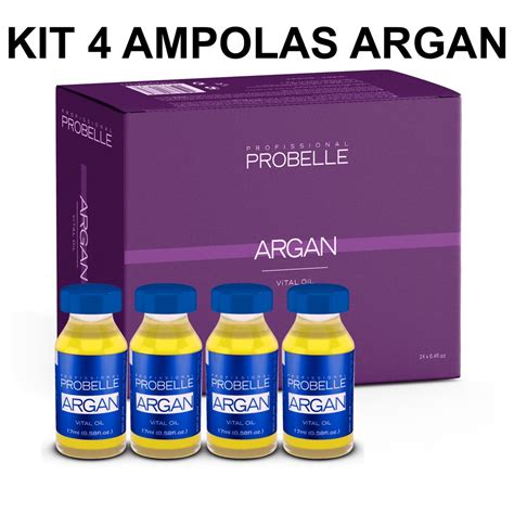 Kit 4 Ampolas De Argan 17 Ml Shopee Brasil