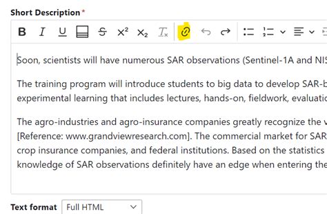 paragraph ckeditor 5 link not working [ 3349665]