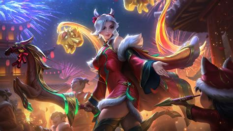 Firecracker Ashe League Of Legends Splash Art 4k Hd Wallpaper Rare