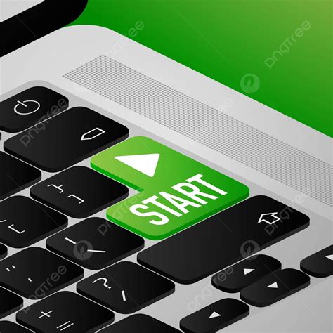 Versatile And Stylish Modern Start Button With Abstract Cartoon Design