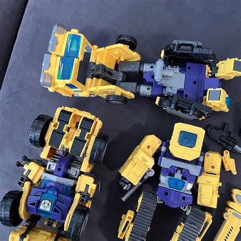 Nbk Devastator Constructicons Transformers Tf Construction Yellow Spare Parts Ko Robot Combiner