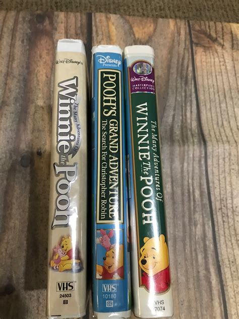 Set Of Disney Winnie The Pooh VHS Tapes Etsy