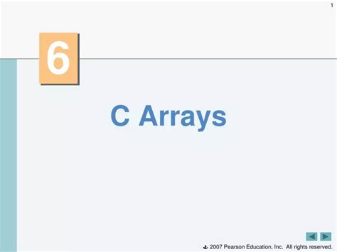 Ppt C Arrays Powerpoint Presentation Free Download Id9728809