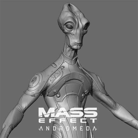 Mass Effect Andromeda Salarian Under Armor Zbrush Keos Masons