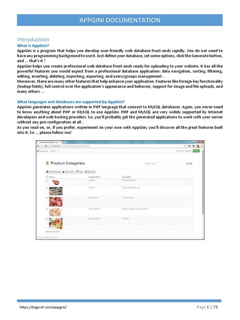 Appgini Documentation Pdf Icon Computing Php