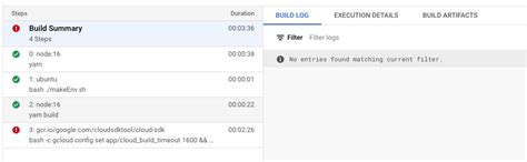 Google Cloud Build Show No Logs Stack Overflow