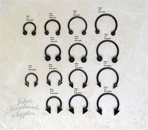Septum Ring Size Chart Educational Chart Resources