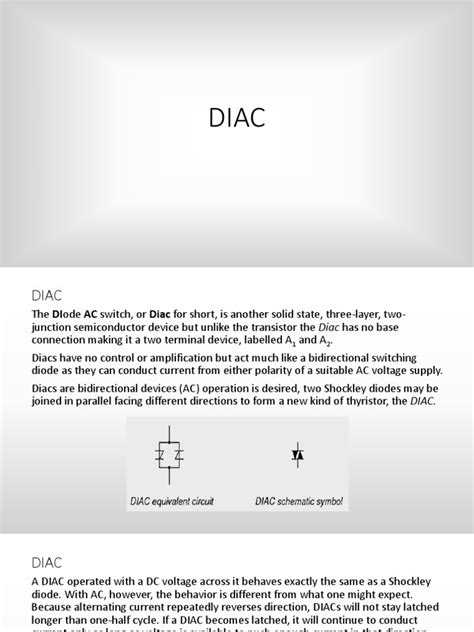 Diac Ld Pdf Diode Power Electronics