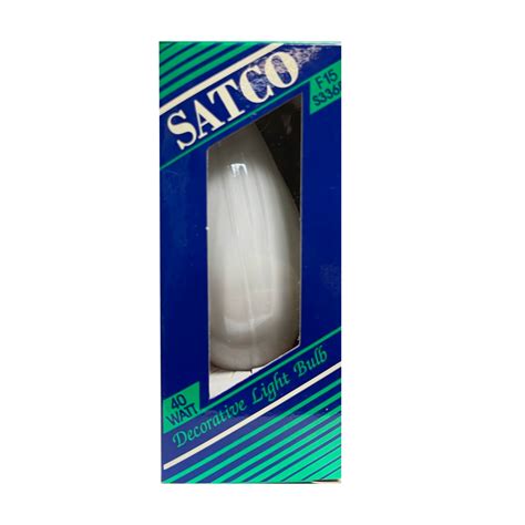 Satco 40w White Std Base Atlantic Trading Co