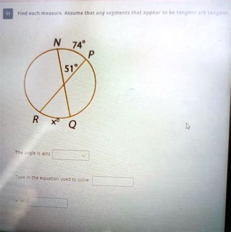 Solvedfind Each Measure Assume That Any Segments That Appear 0 De
