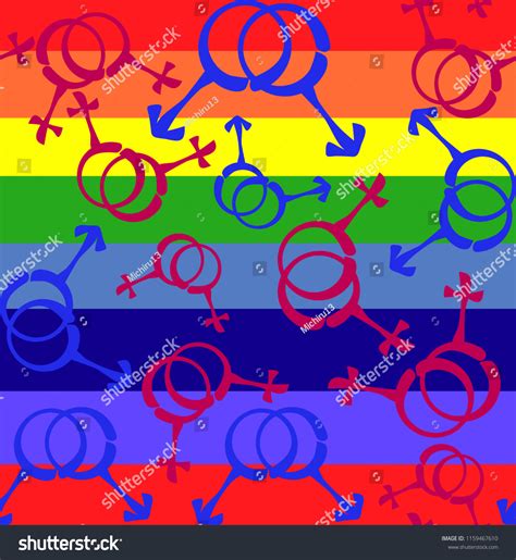 Gender Sexual Orientation Icon Set Rainbow Stock Illustration Shutterstock
