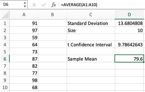 T Confidence Interval Formula Examples How To Use T Test In Excel Wall Street Oasis