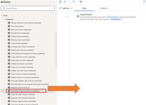 Get Table Range From Excel Worksheet Action Power Automate Desktop Kaizen Personal Computer Work
