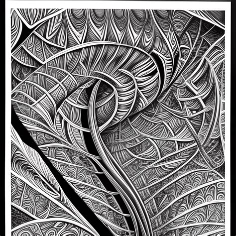 Vladimir Kush Black And White Zentangle · Creative Fabrica