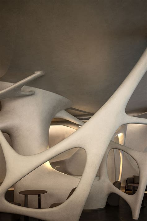 Neuron Like Interior By Ad Architecture Combines Purity And Complexity