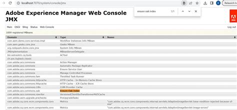 How To Trigger Oak Index Via Aem Jmx To Start The Adobe