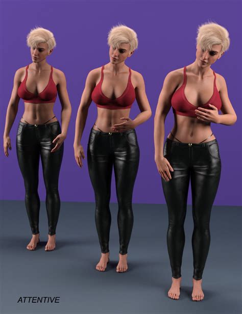 Idle Poses Standing Animations For Genesis 9 ⋆ Freebies Daz 3d