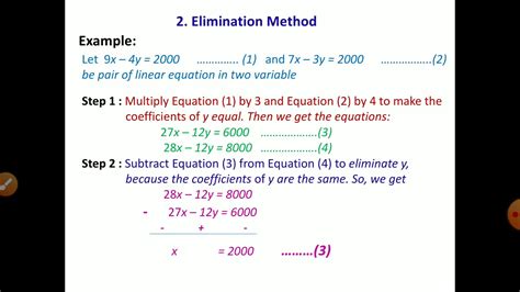 Class X Linear Equation Part VII YouTube