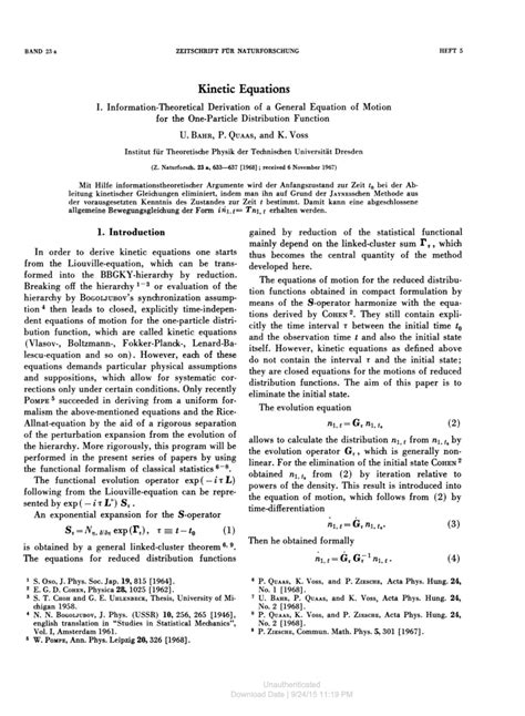 Pdf Kinetic Equations