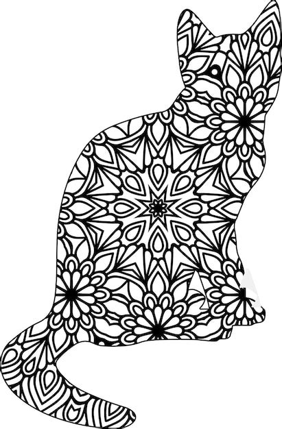 Premium Vector Animal Mandala Coloring Page For Adult