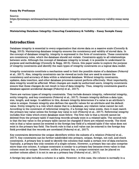 📗 Maintaining Database Integrity Ensuring Consistency And Validity
