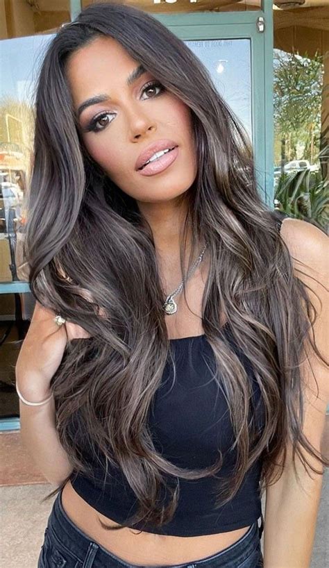 Hair Colour Trends To Try In Dark Ashy Long Hair Artofit